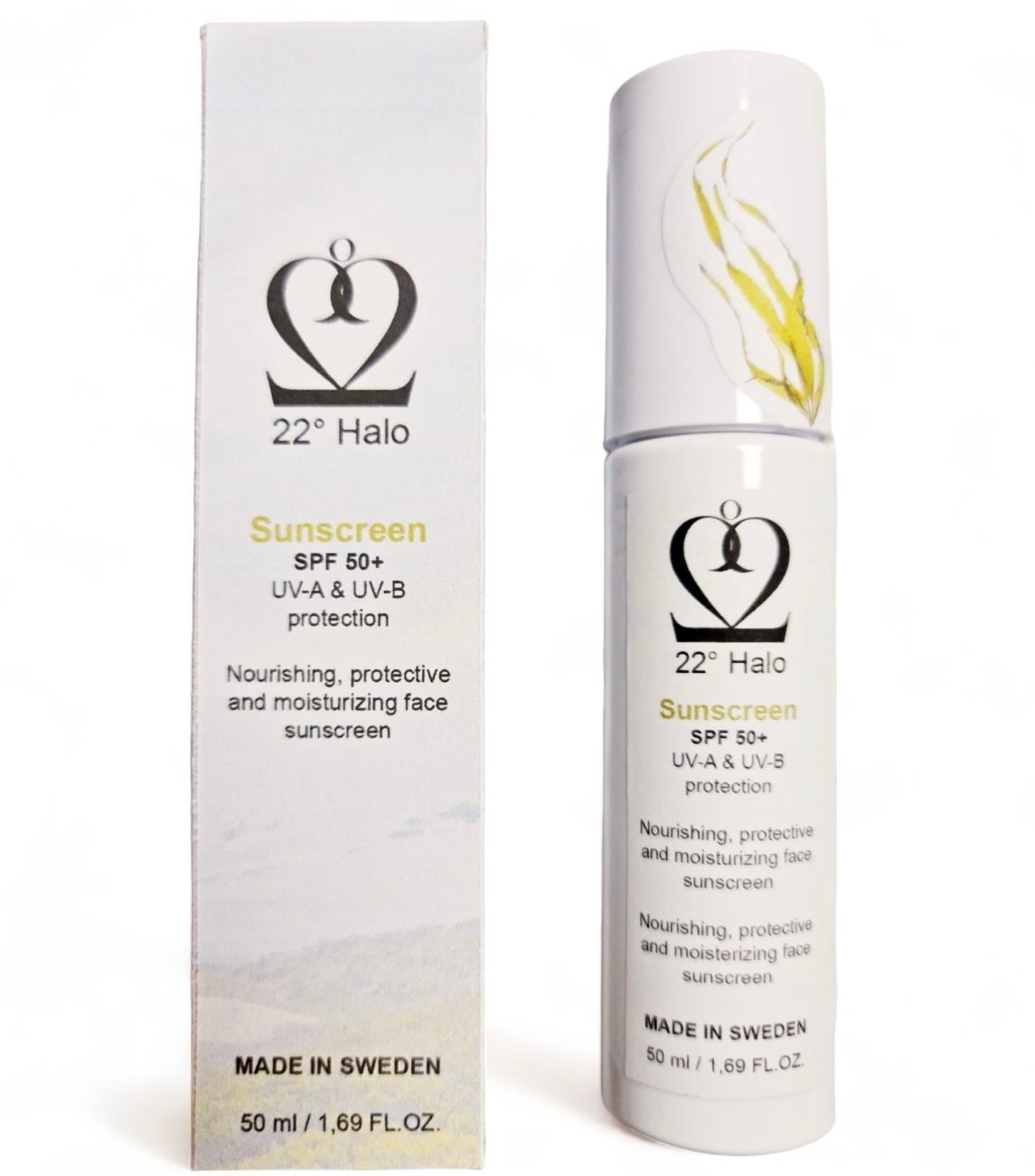 22° Halo Sunscreen SPF50+| Made in Sweden With Pure Algica – MEMO 206
